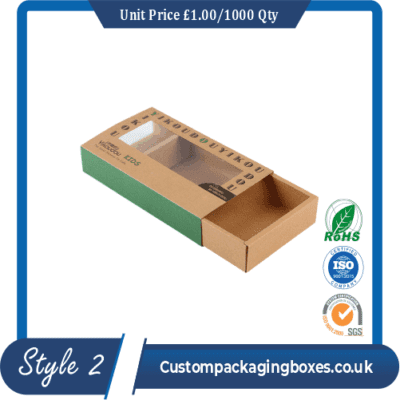 Custom Printed Kraft Window Packaging Boxes | Eco-Friendly Packaging UK